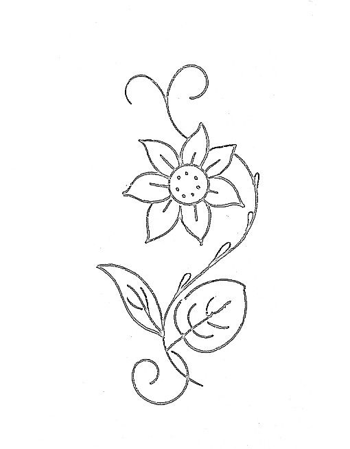 modèle broderie fleur modèle broderie fleur