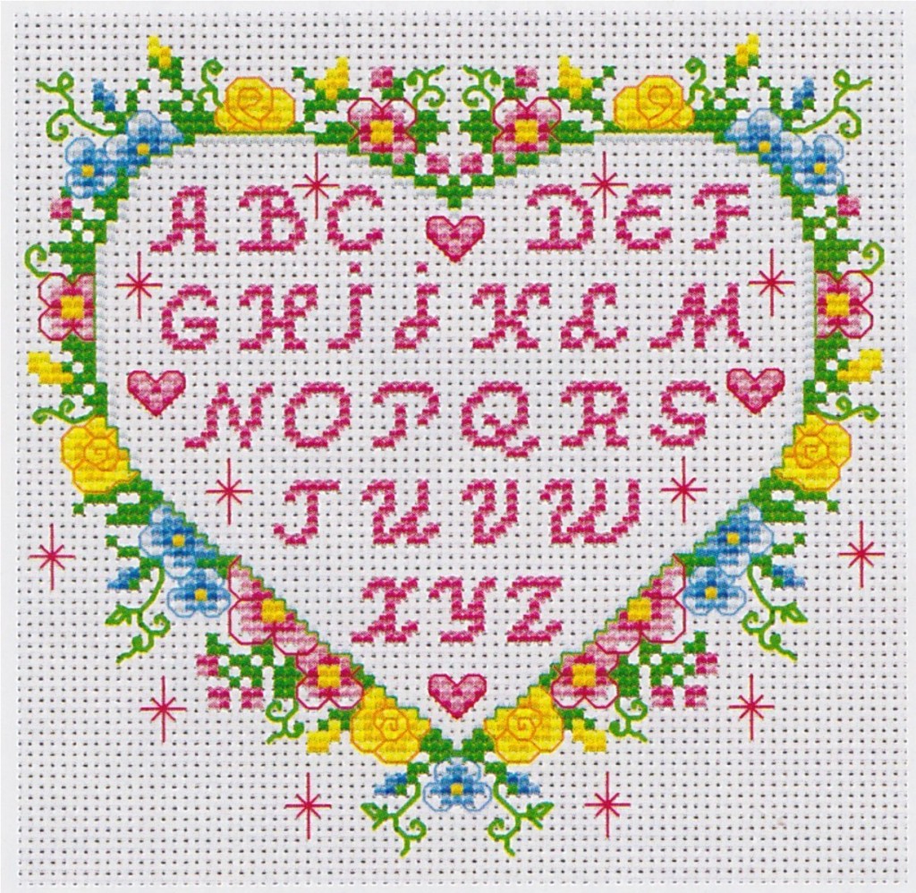modèle broderie point de croix alphabet