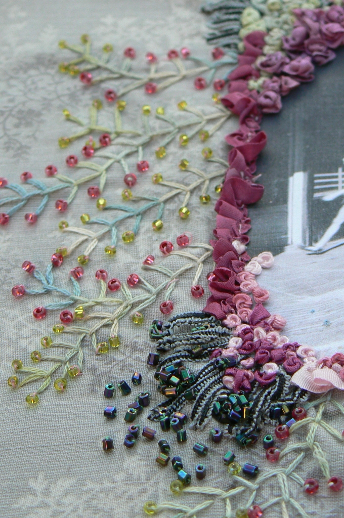 modèle broderie avec perles