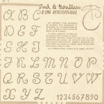 modèle broderie initiales