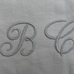 modèle broderie initiales