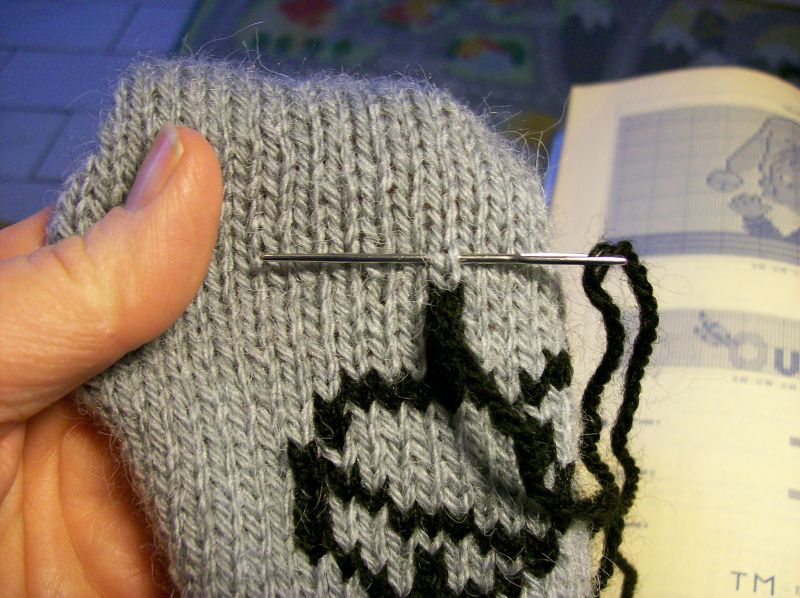 modèle de broderie sur un pull