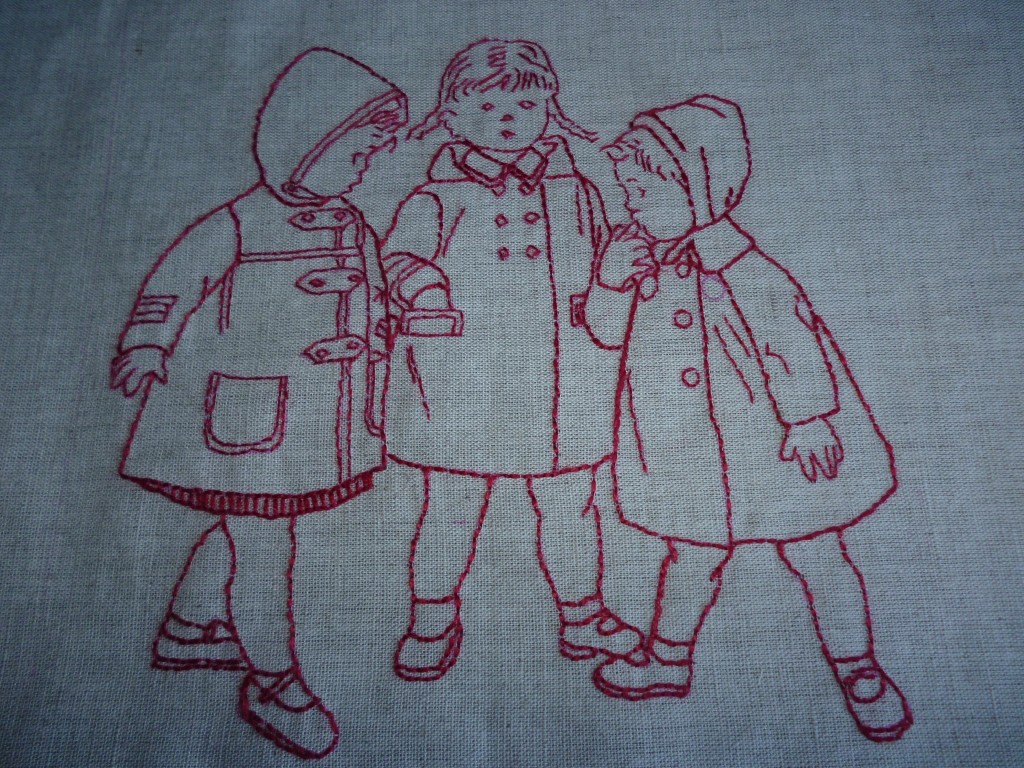 modèles à broder au point de tige