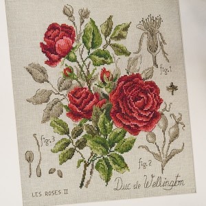 Galerie motif broderie rose